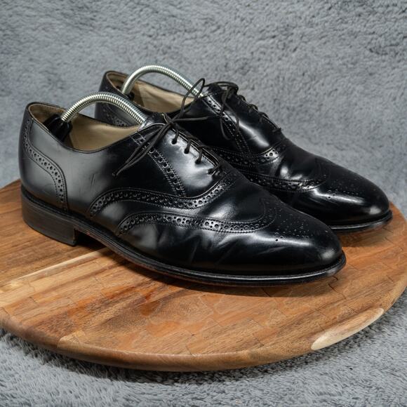 Bostonian | Shoes | Bostonian Wing Tip Lace Up Shoes Mens 1 Db Black ...